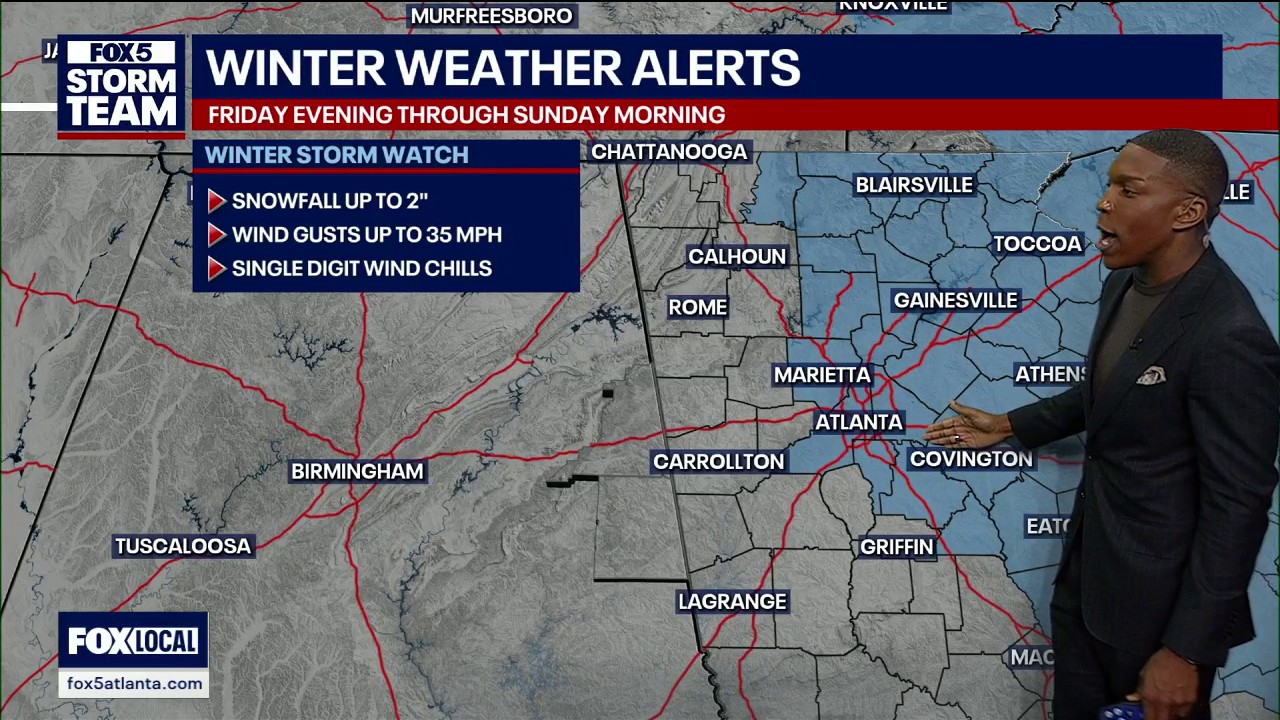Chances for snow in metro Atlanta increase, deep freeze expected