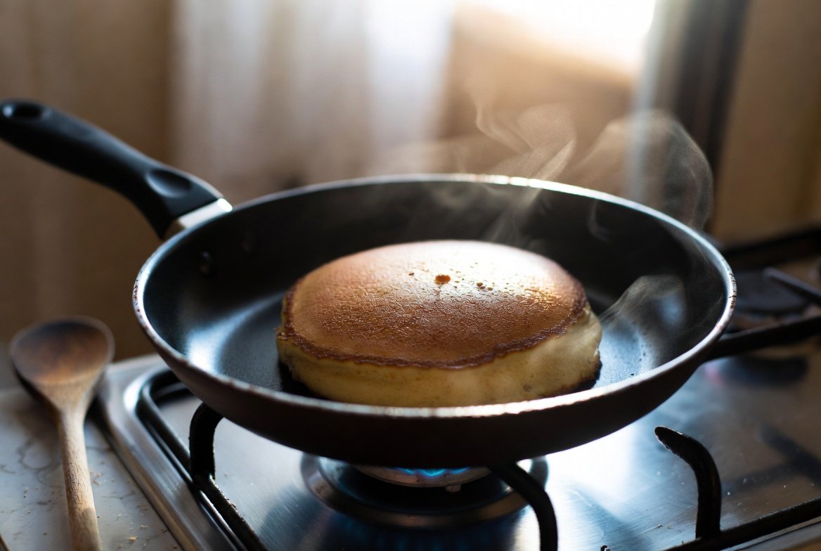 The easiest pancakes ever (no flipping, one pan)