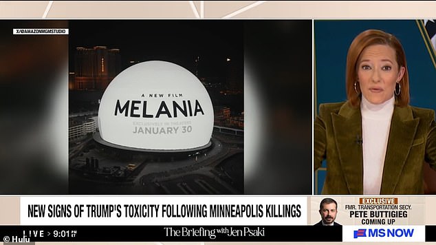 MS NOW star Jen Psaki launches petty attack on Melania Trump's new movie