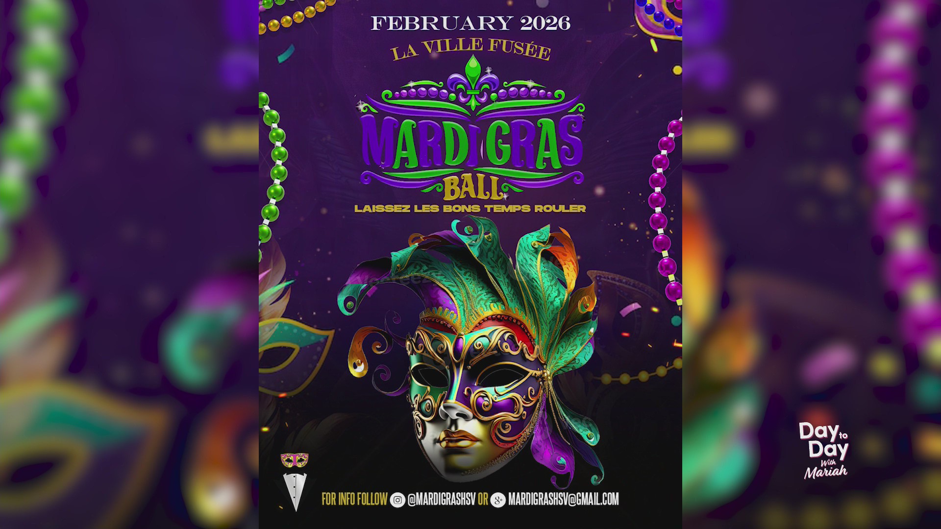 The La Ville Fusèe: Mardi Gras ball | January 29, 2026 | Day to day ...
