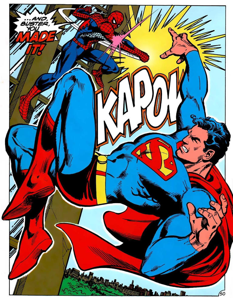 Marvel and DC's superheroes met each other for the first time 50 years ago