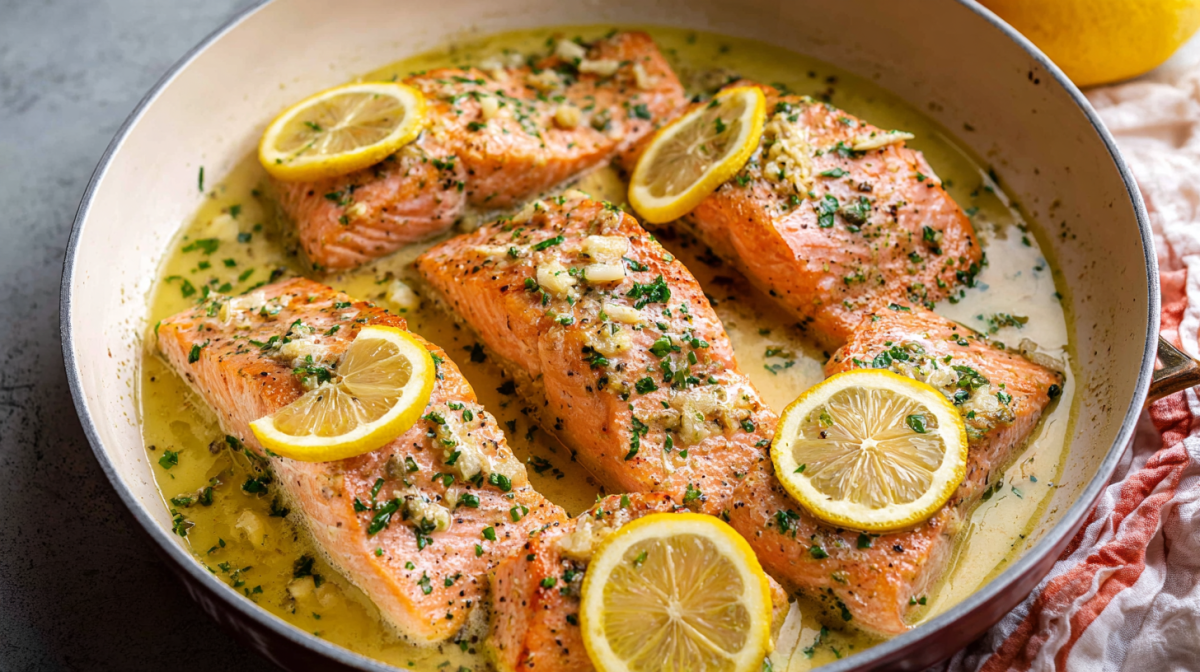 This salmon lemon-garlic dish will be the star of your evening
