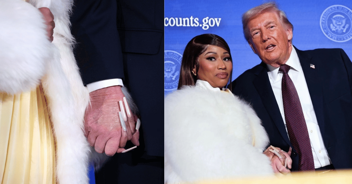 Trump covers up bruised hands—and trolls say he’ll blame Nicki Minaj