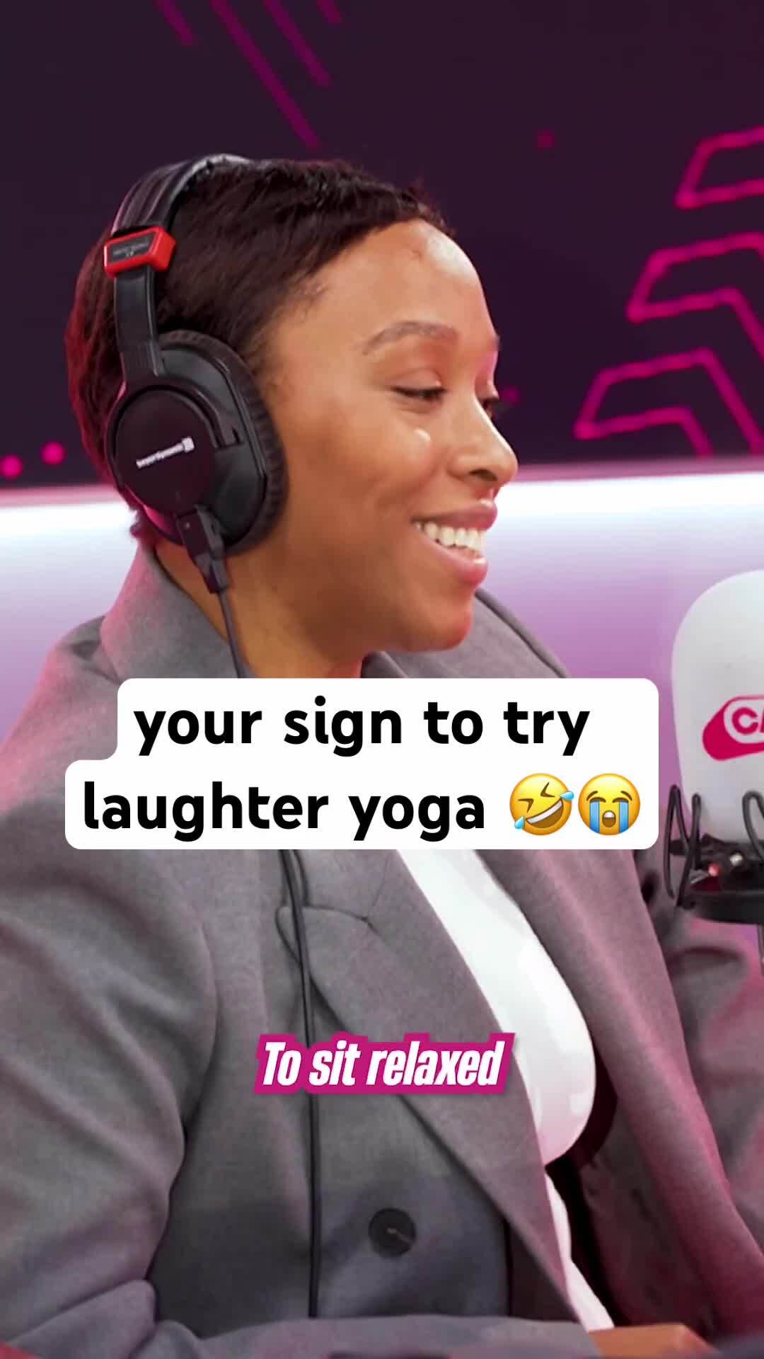 Pov: you laugh at everything #laughteryoga #wellness