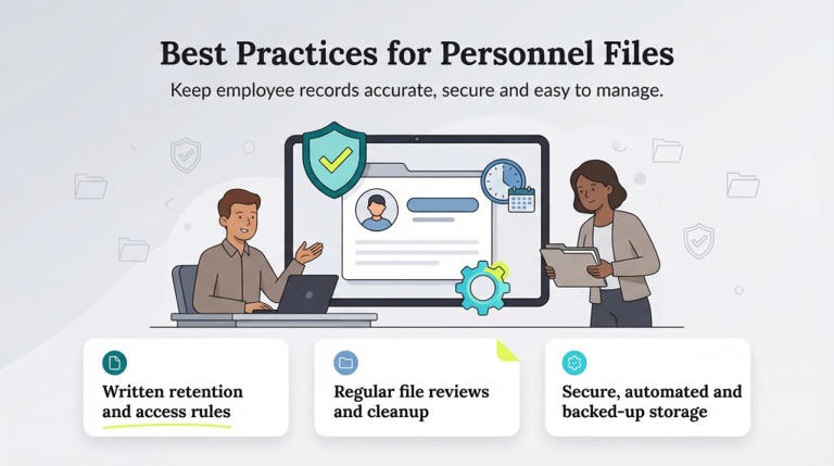 What employee info can you collect in personnel files?