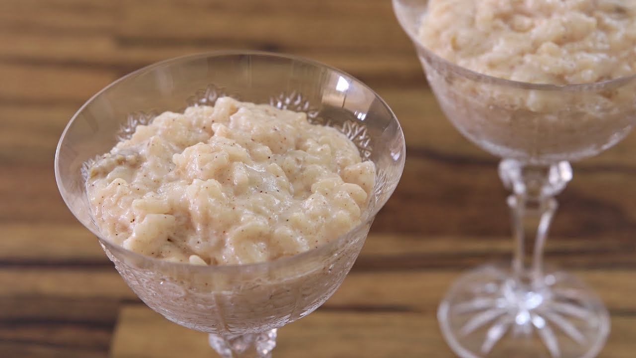 This is what perfect rice pudding looks like, soft rice, rich cream ...