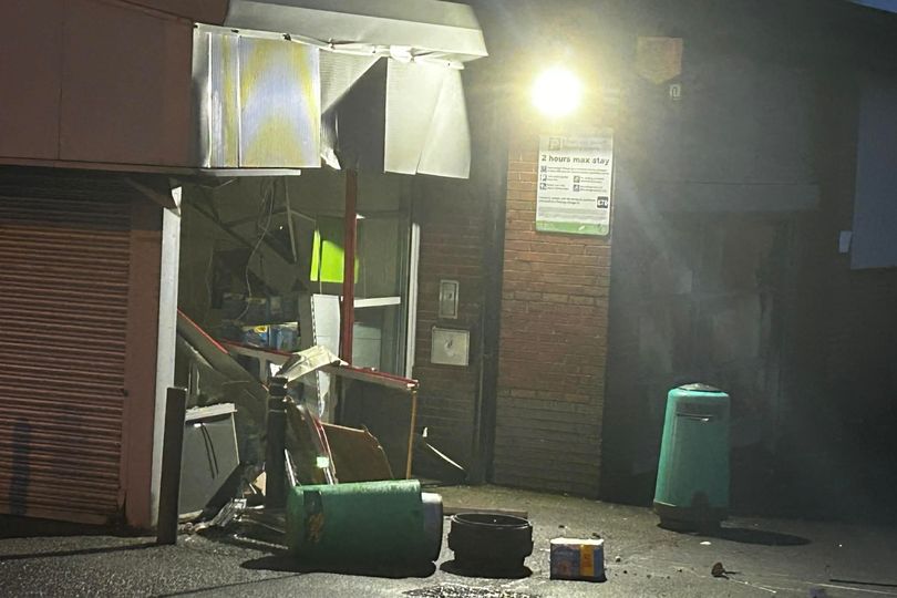 Second ram-raid in 20 days as Asda cash machine stolen and cars dumped