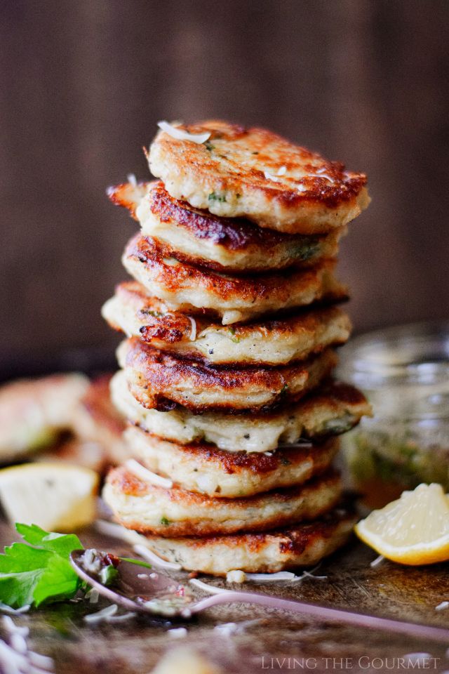 Cheesy mashed potato pancakes