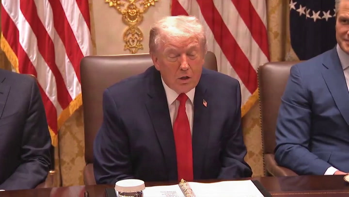 Trump, 79, gives eye-popping excuse for snoozing in cabinet meeting