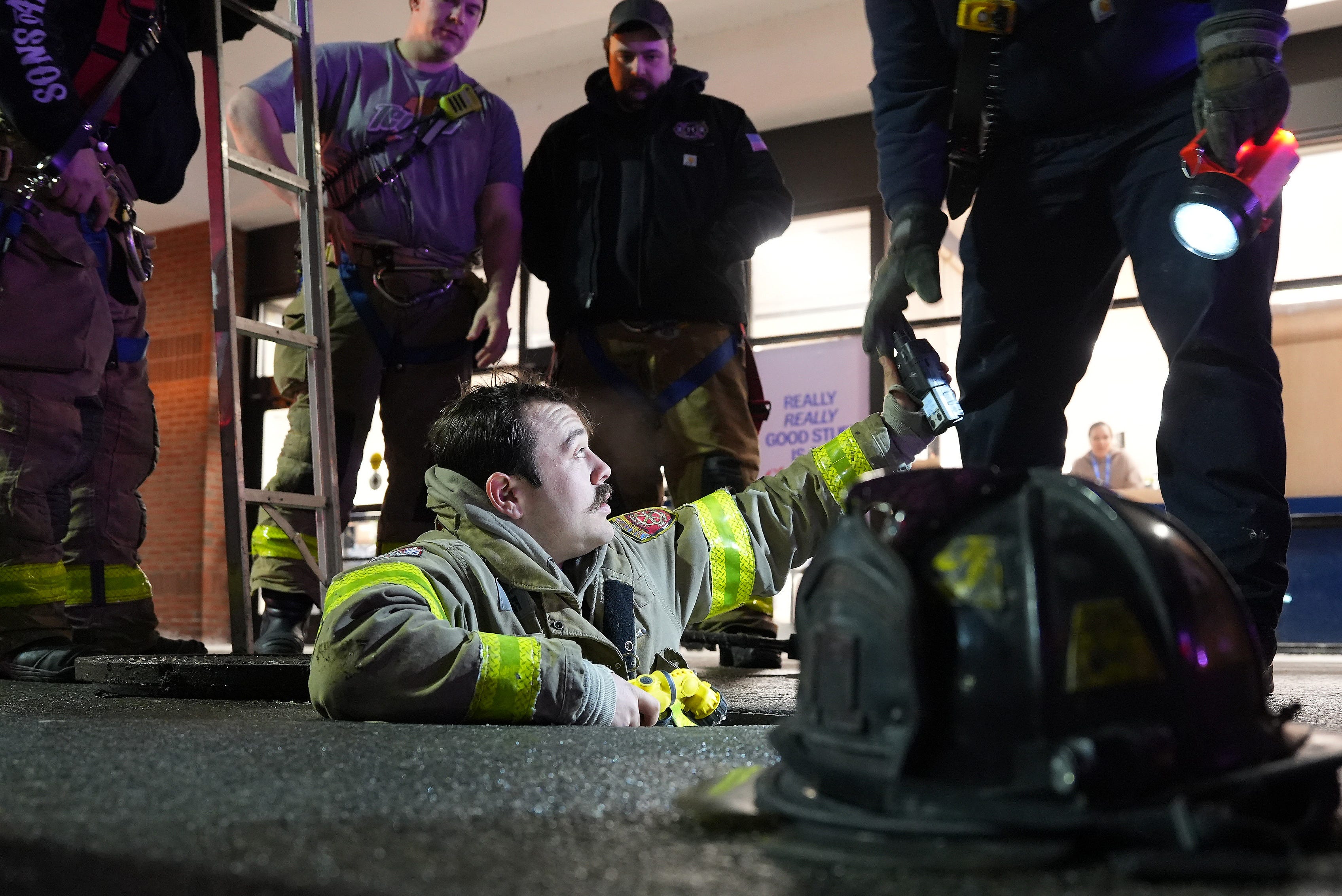 Feral cat stuck in Brewster parking lot pipe for over 12 hours