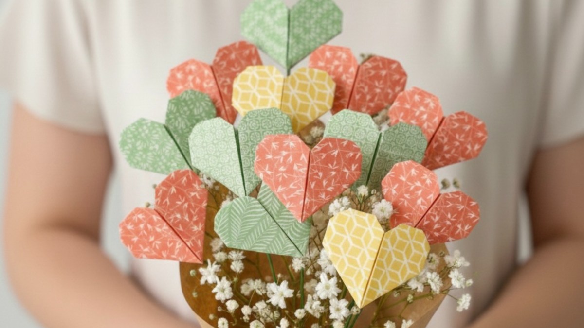 Origami-Herzstrauß: Die perfekte Kombination aus Kunst und Emotion