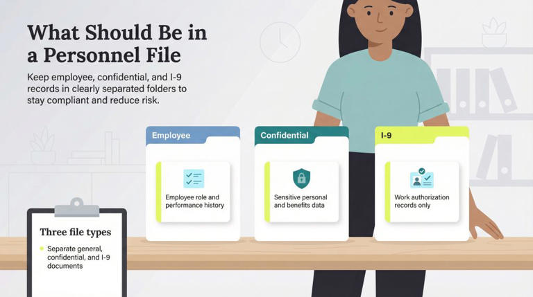 What employee info can you collect in personnel files?