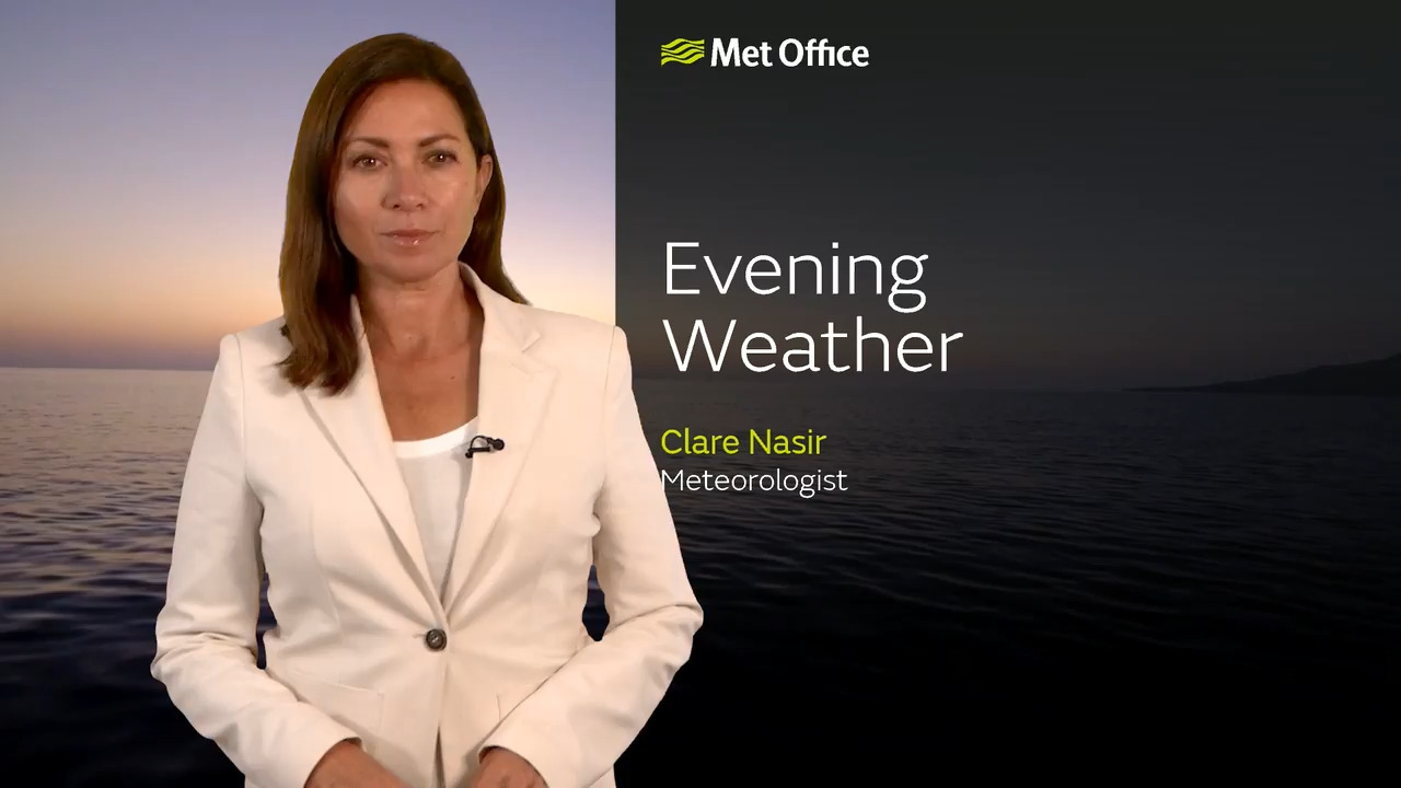 Met Office Tuesday evening weather forecast 23/09/2025