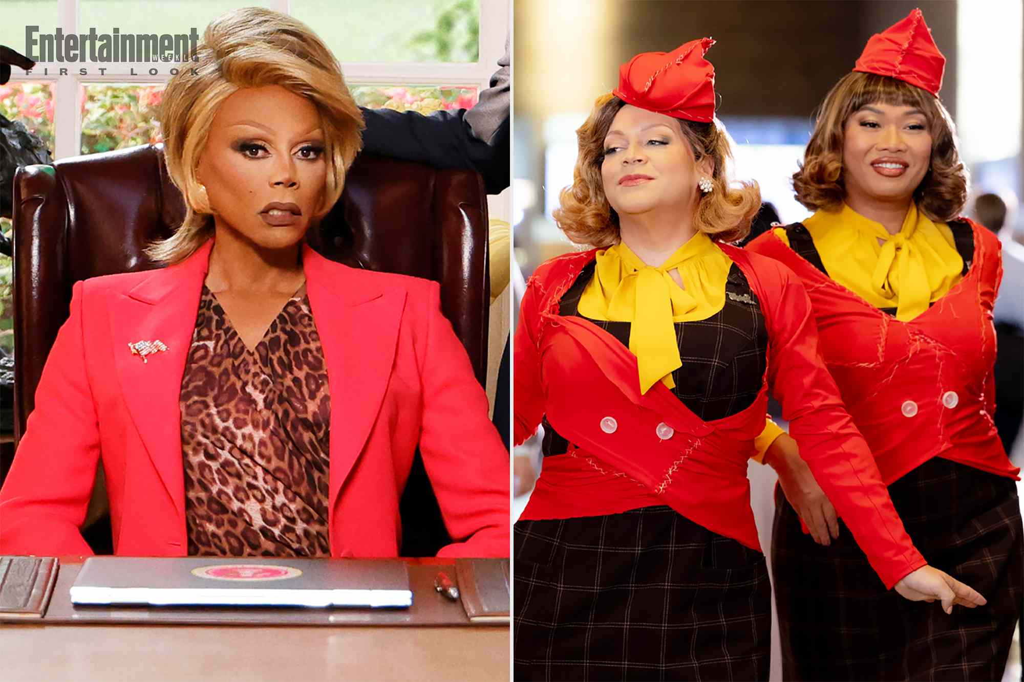 RuPaul is president — and queen of Hollywood — in “Stop! That! Train ...