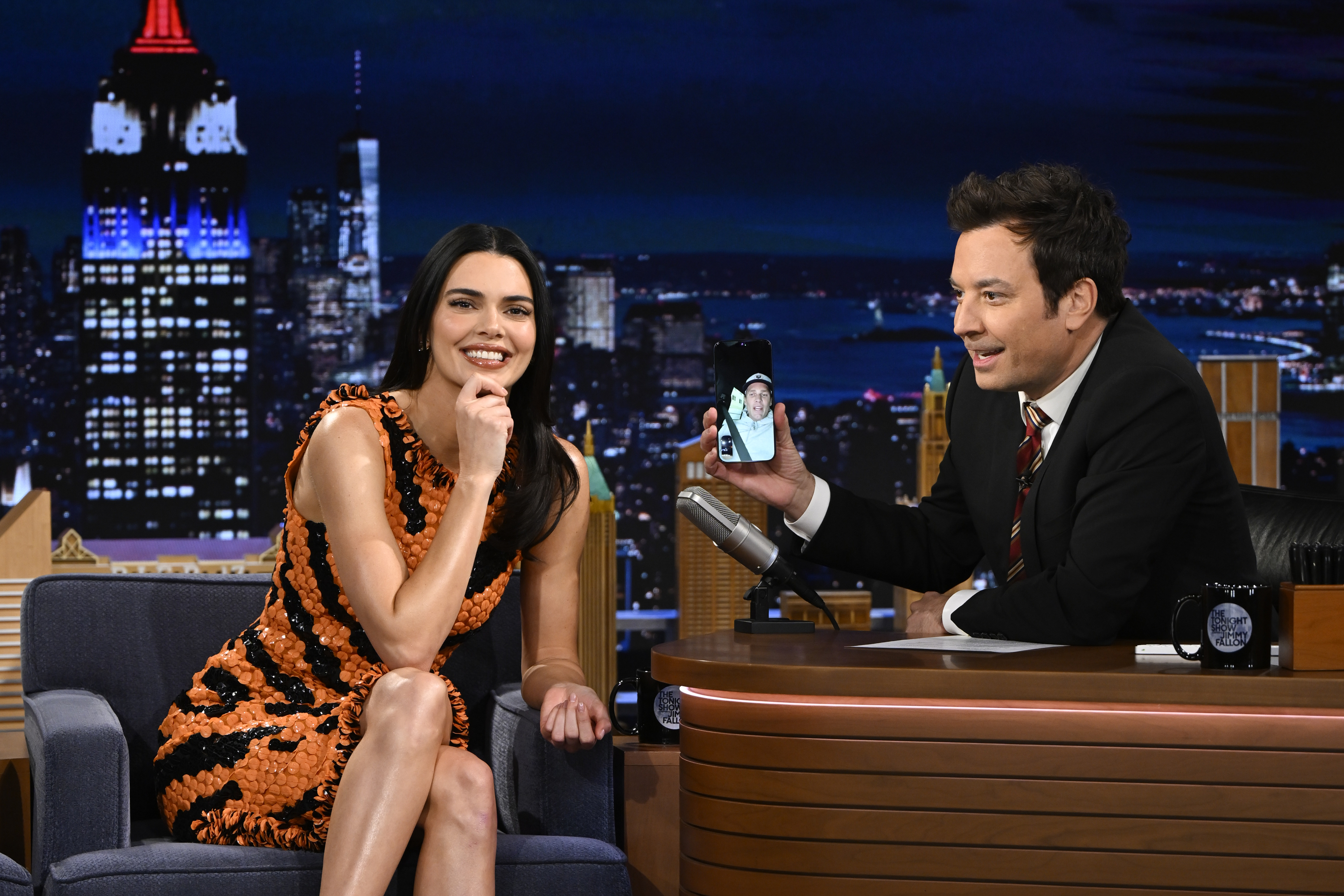 Kendall Jenner looks fierce in tiger-inspired Chanel sequins