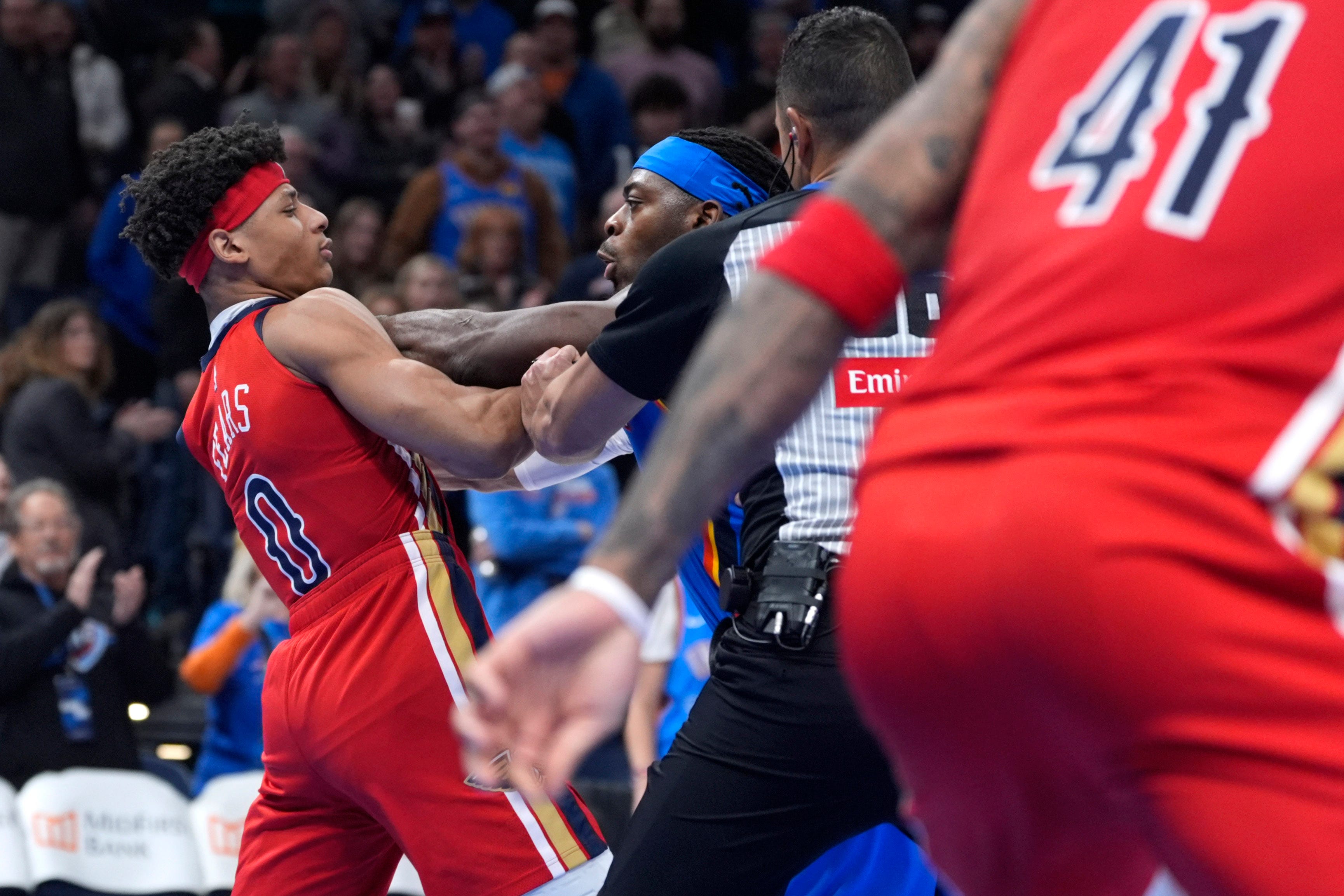 NBA fines Luguentz Dort, Jeremiah Fears $25K each Thunder-Pelicans ...