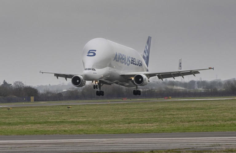 Largest aircraft in world makes final flight