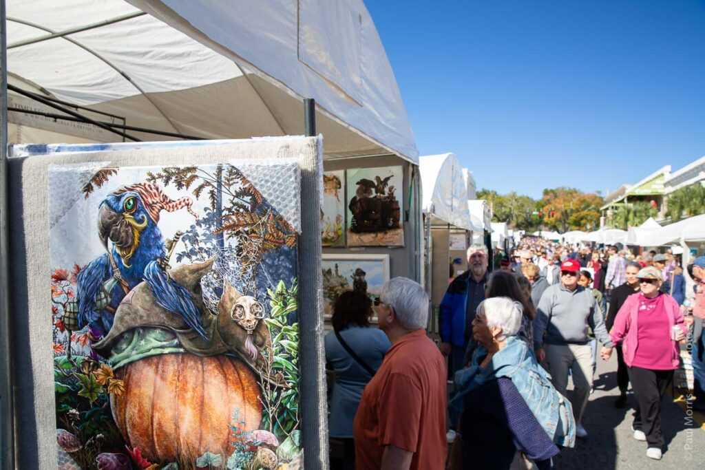 Mount Dora Arts Festival moves forward despite the cold