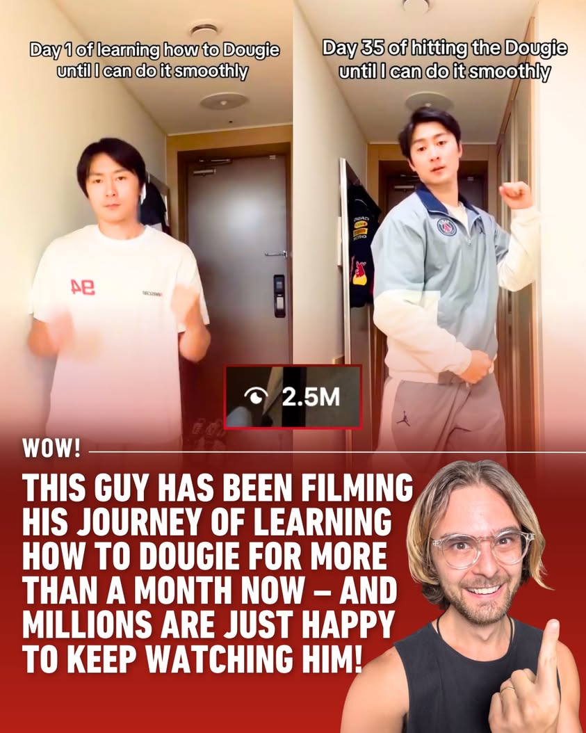 He's still learning how to Dougie in 2026! 😁🏆 Instead of flexing a ...