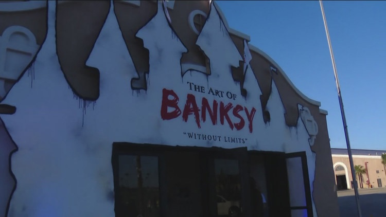 Banksy graffiti exhibit opens Friday at Del Mar Fairgrounds with ...