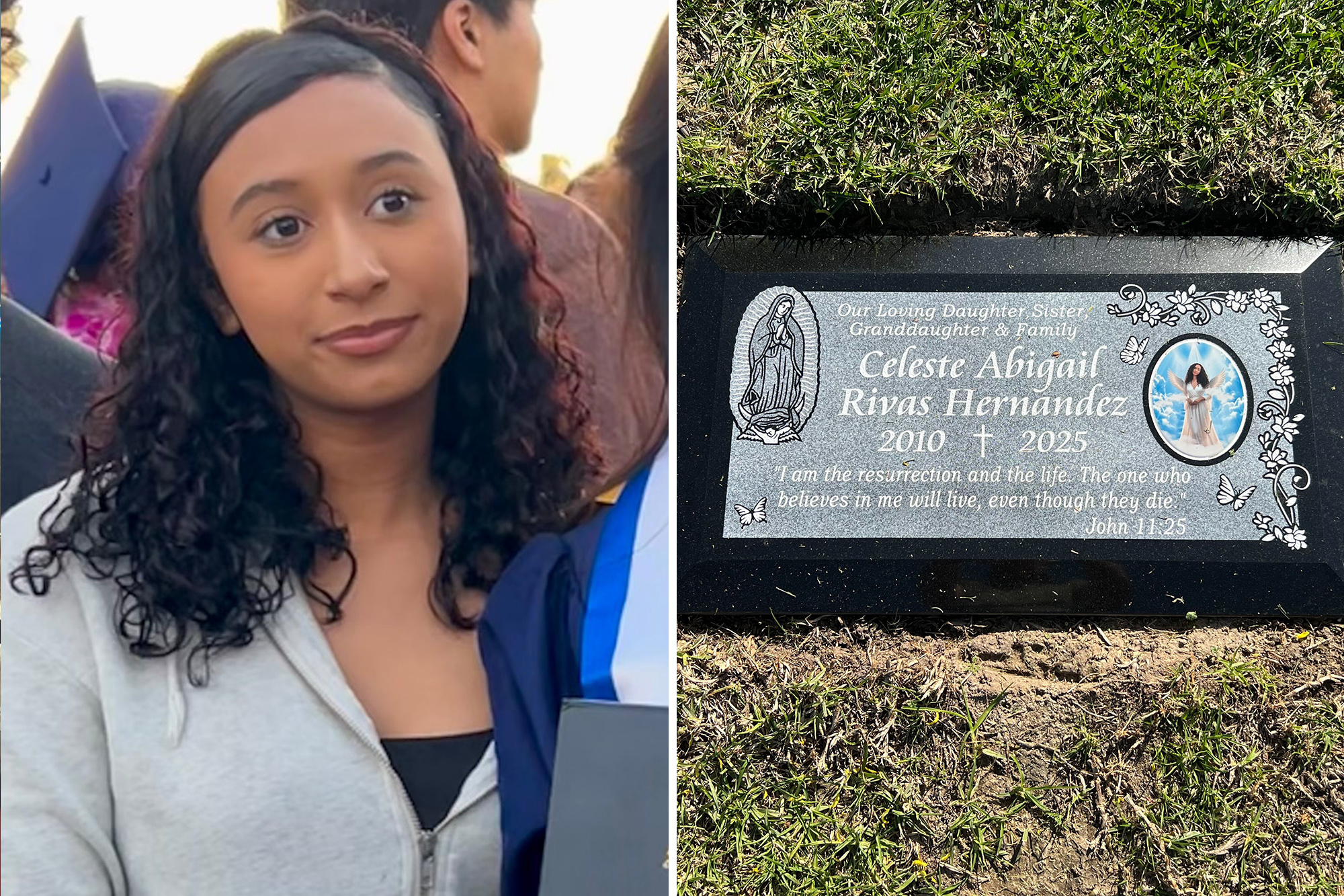 Dismembered teen Celeste Rivas’ grave seen for first time after her ...