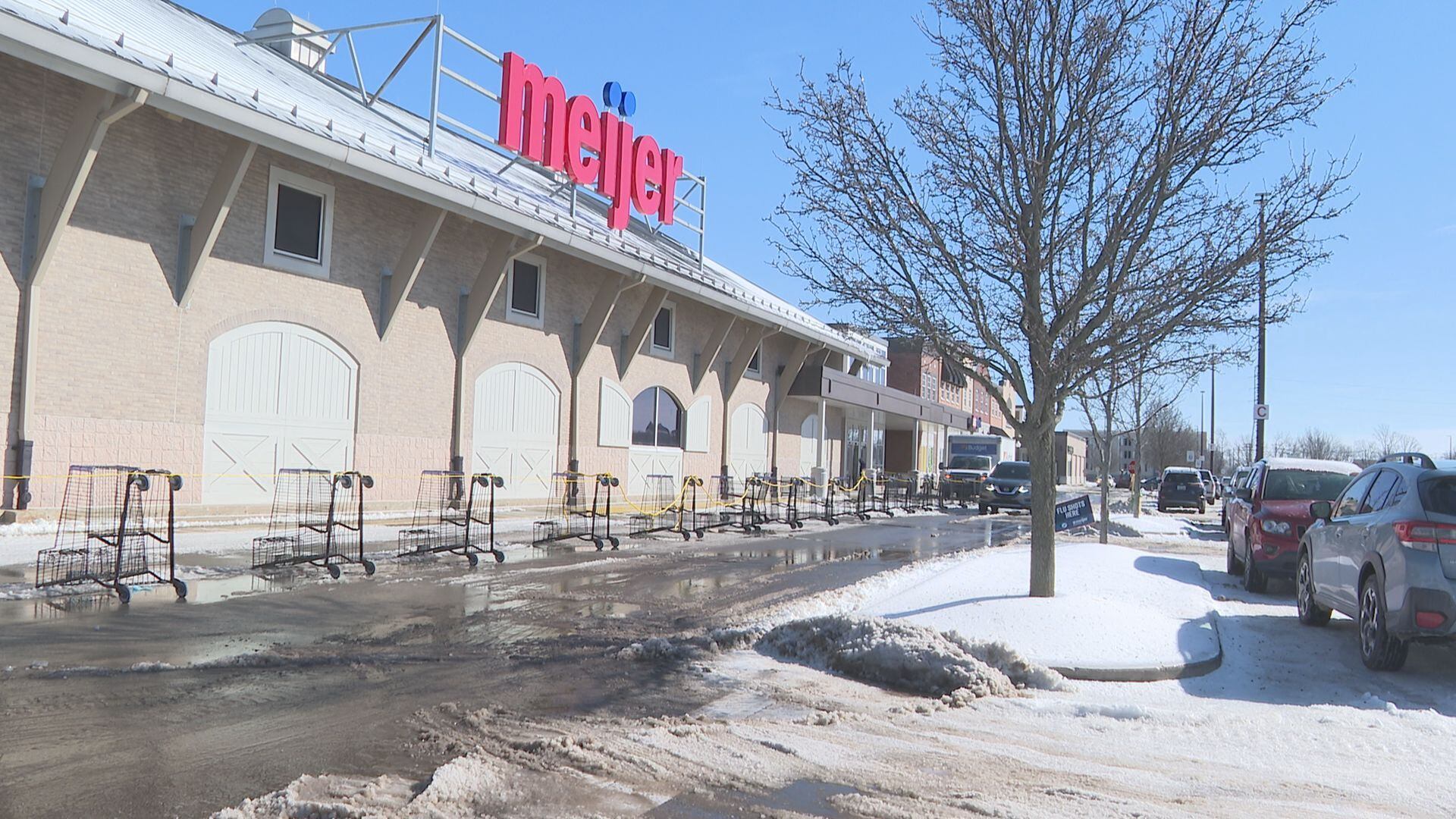 Falling ice sends two Lexington Meijer shoppers to the hospital