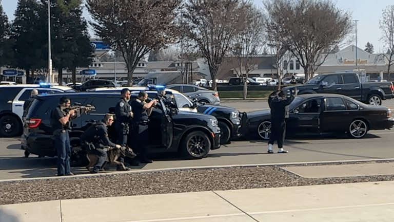 Police arrest two after car chase and crash involving pregnant woman in ...