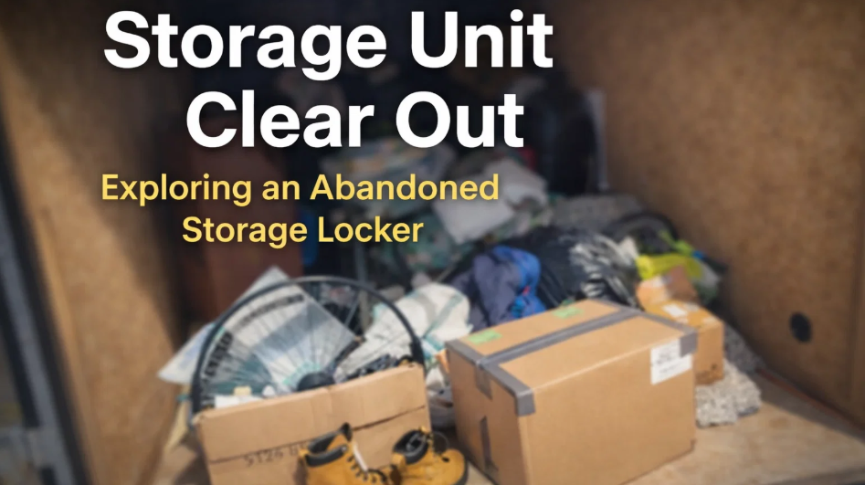 Storage unit clear out | Exploring an abandoned storage locker
