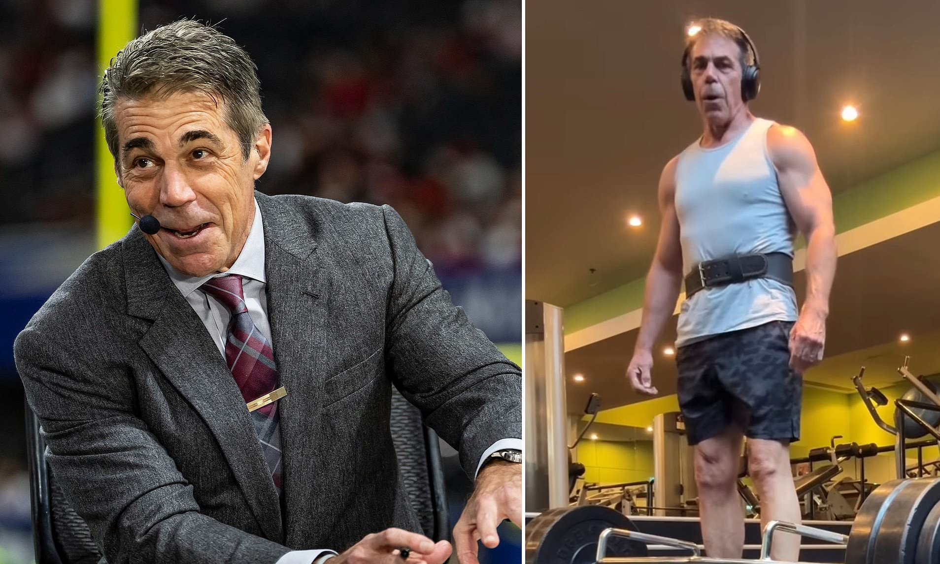 Long-time ESPN host Chris Fowler stuns fans by deadlifting 360 pounds ...