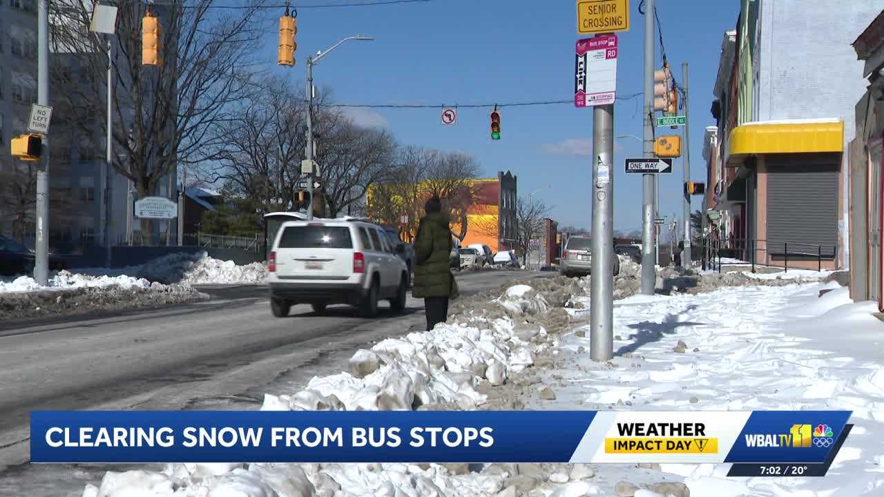 City residents frustrated with snow removal efforts at bus stops