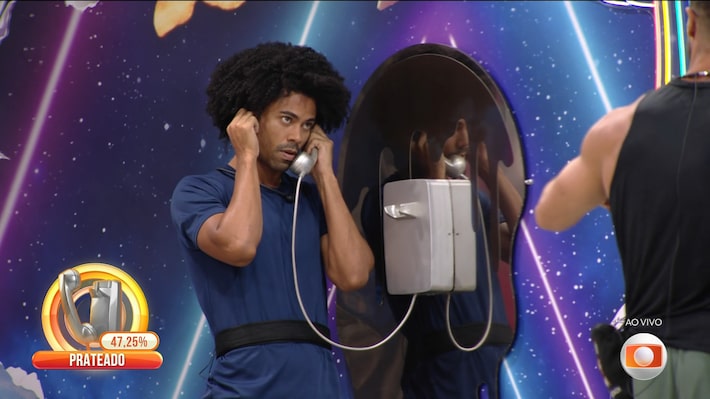 BBB 26: Babu Santana atende o 2º Big Fone da semana e recebe pulseira ...