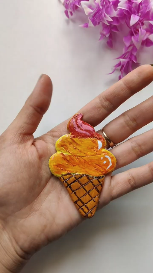 Ice cream fridge magnet craft that everyone will ask about