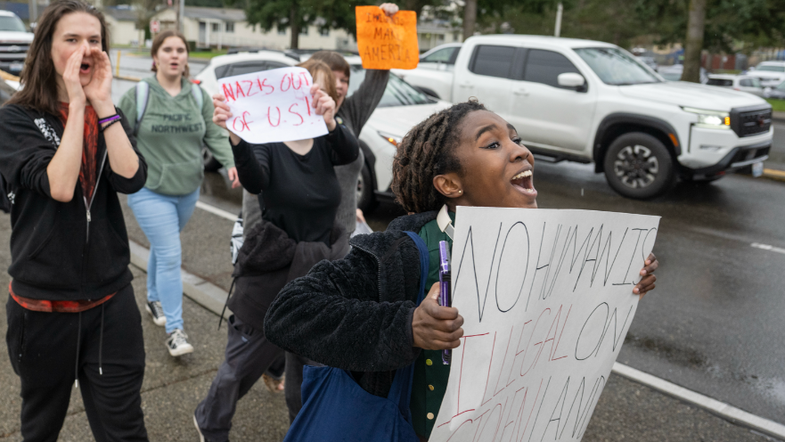 Watch: Hundreds of Spanaway Lake High School students walk out to ...