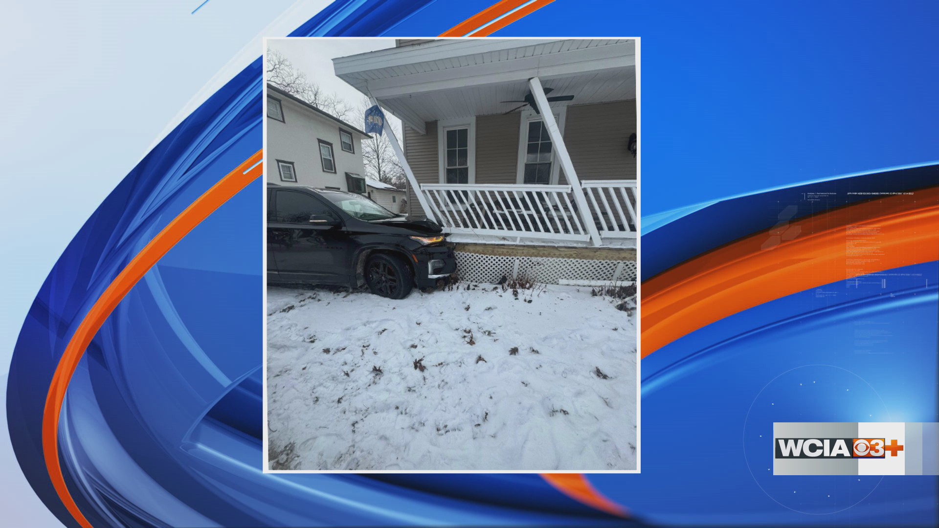Paxton house damaged by car crash; no one hurt