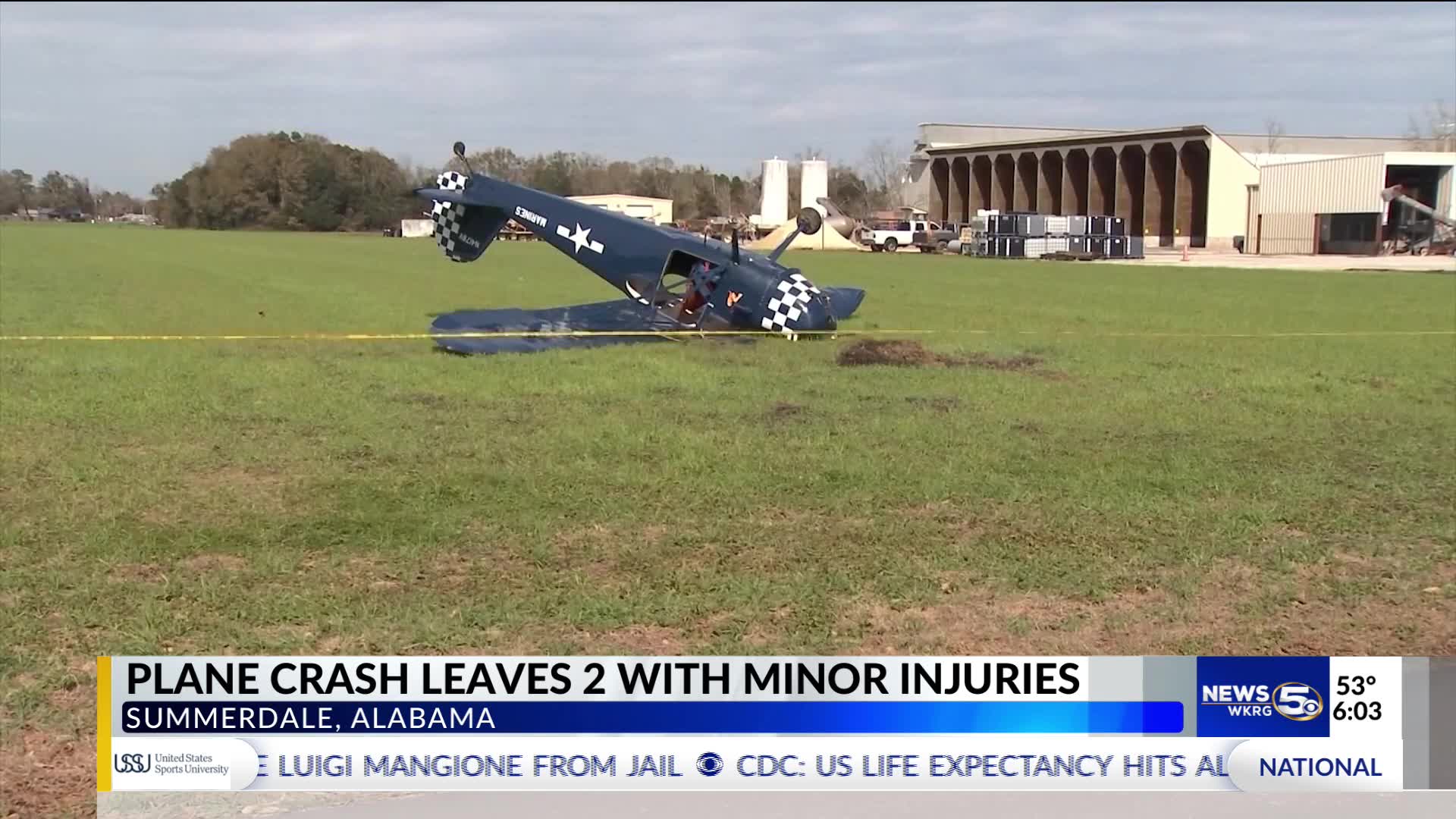 Summerdale plane crash leaves two with minor injuries