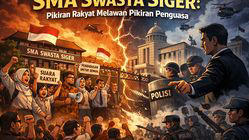SMA Swasta Siger, pikiran rakyat melawan pikiran penguasa