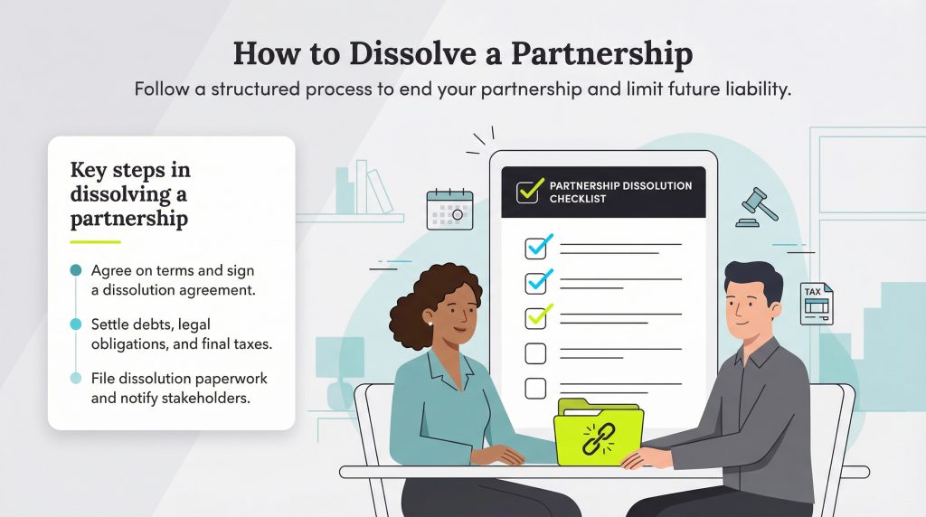 How to dissolve a partnership agreement