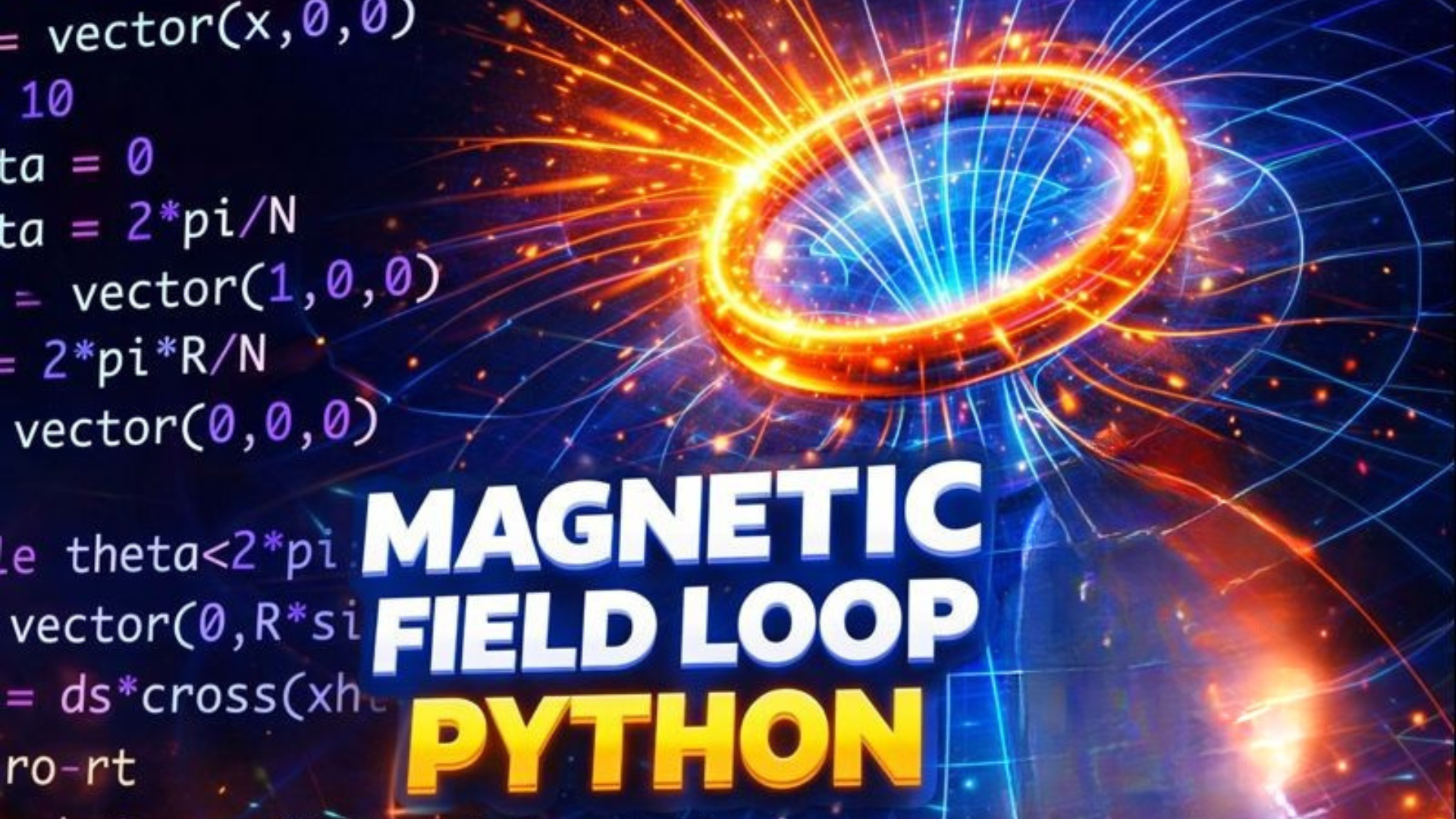 Python simulation: Visualizing the magnetic field of a current loop