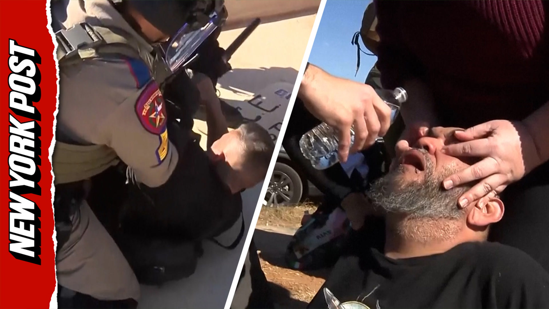Texas police fire pepper balls at protest over detained 5-year-old