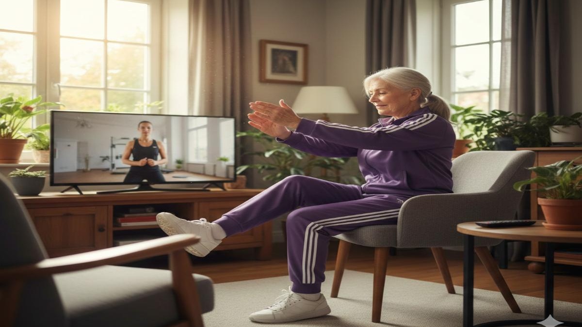 Seated marching: The simple low-impact exercise that boosts leg ...