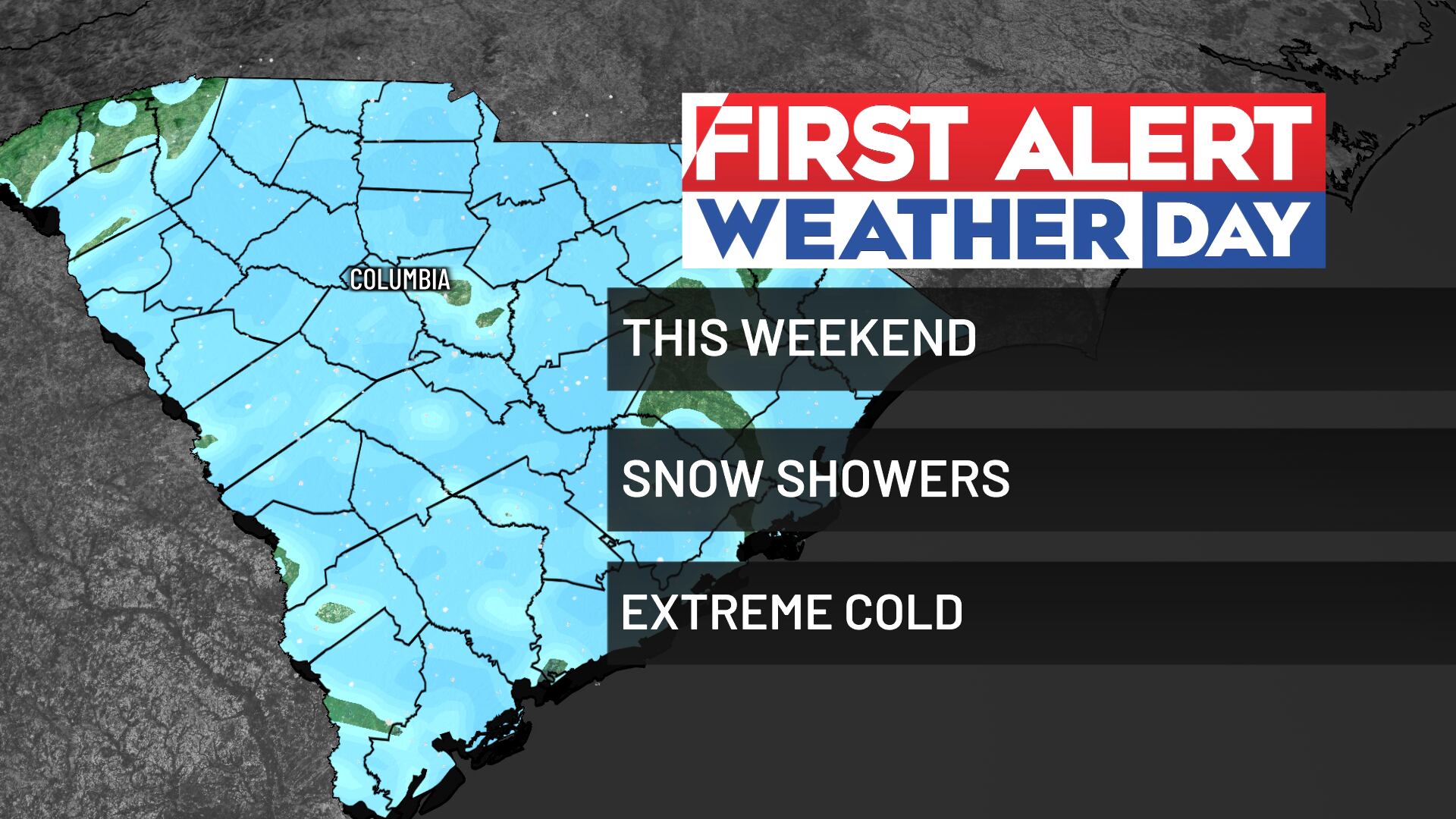 First alert weather days this weekend for snow & extreme cold