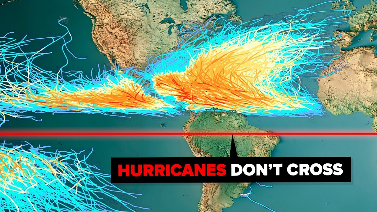 Why no hurricane has ever crossed the equator