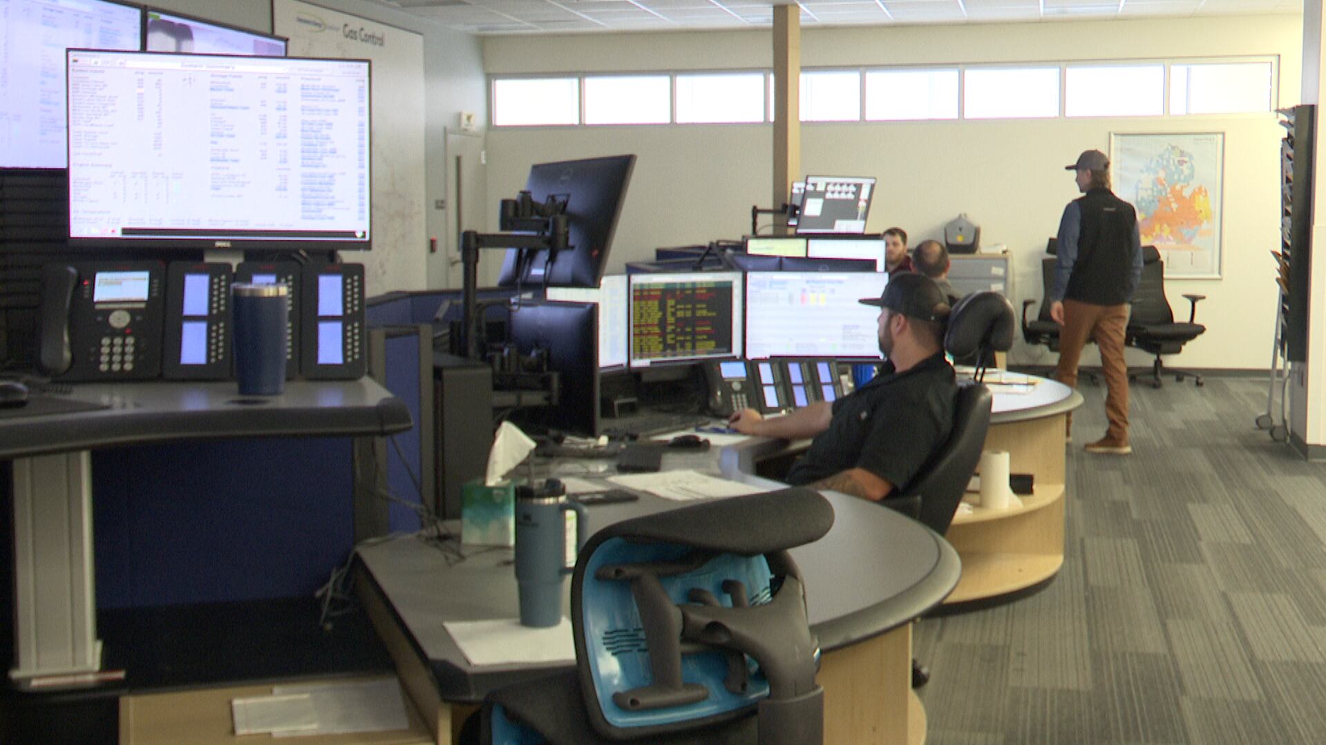 Inside Consumers Energy’s gas control center during extreme cold