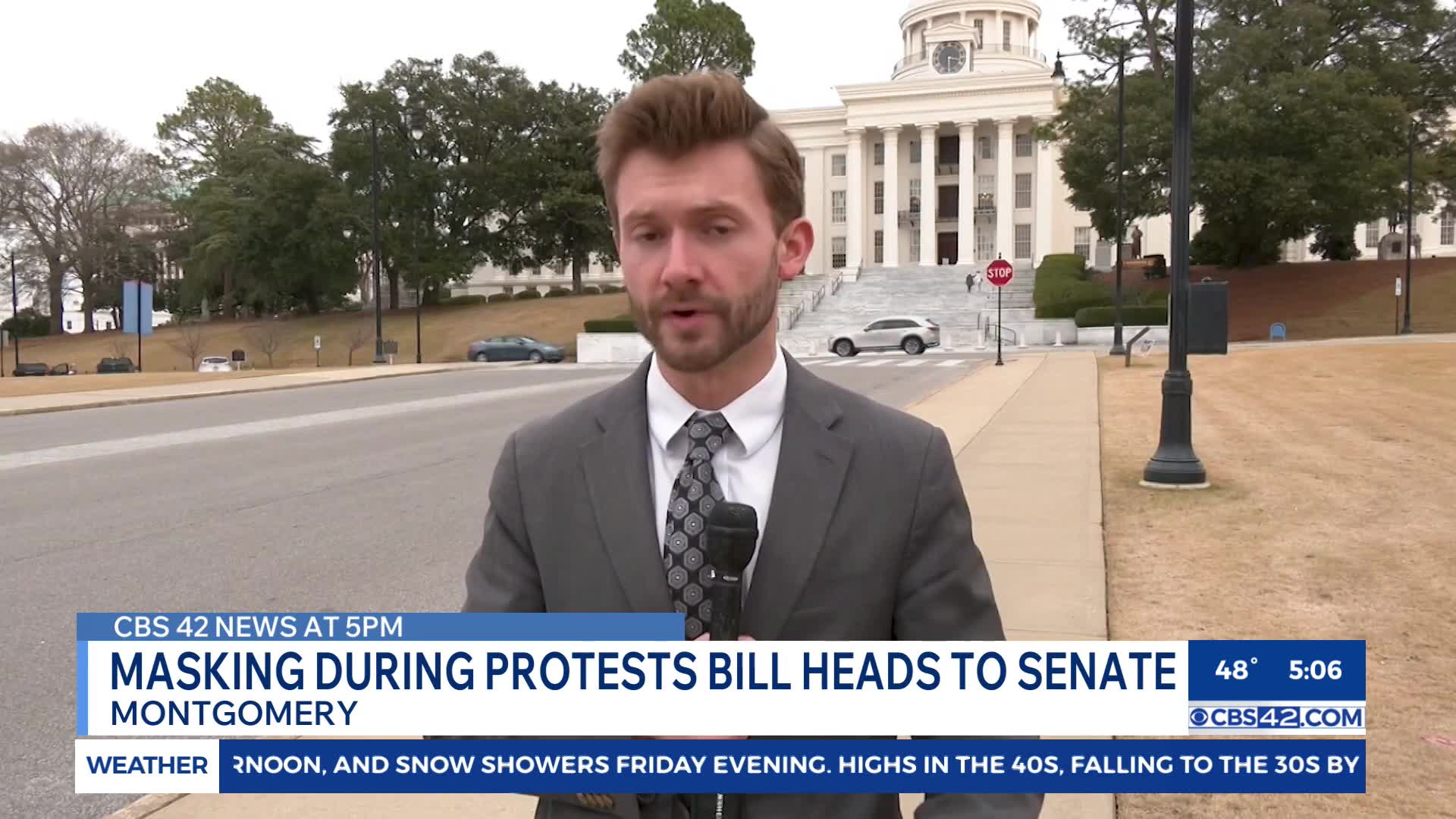 Bill to regulate masks during protests moves through legislature