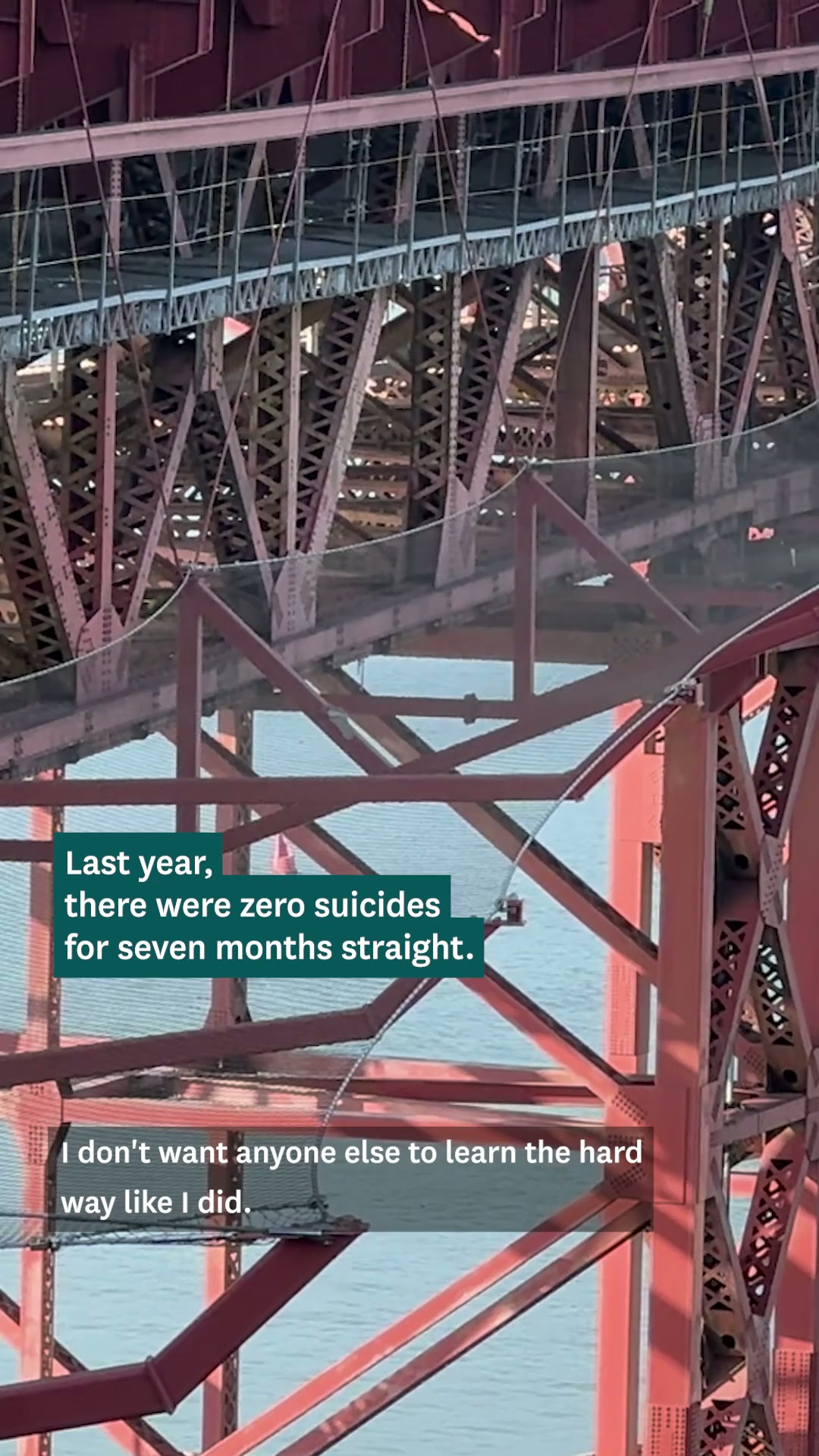 Survivor talks about why suicide deterrent nets are effective