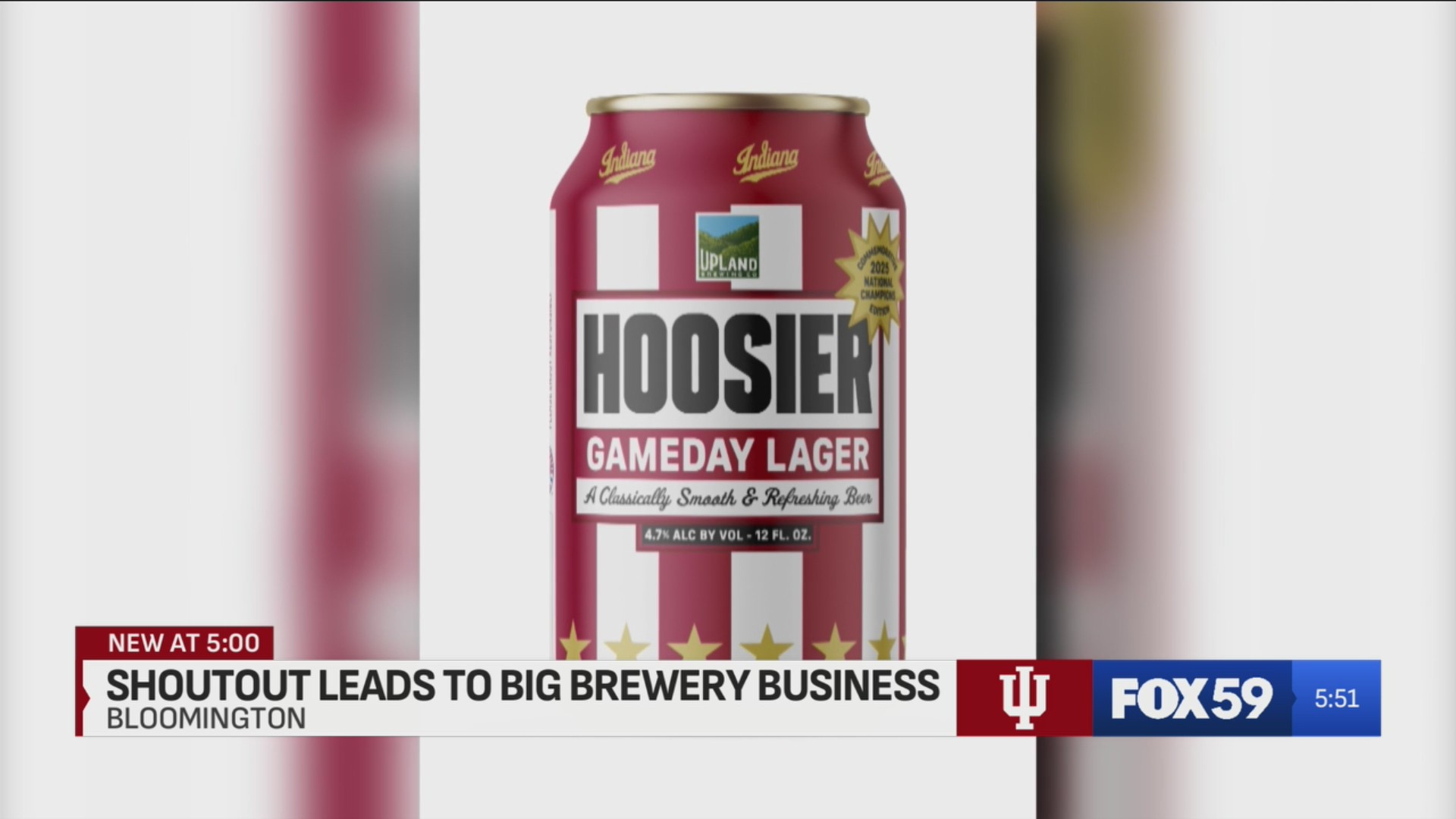 Upland Brewery announces commemorative IU national championship can