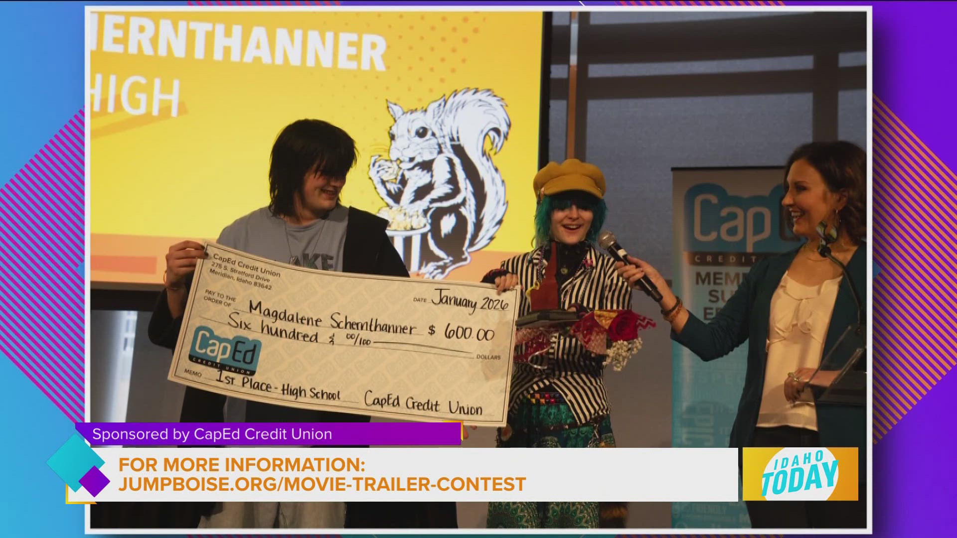 Boise High School produces another winner of the CapEd Movie Trailer ...