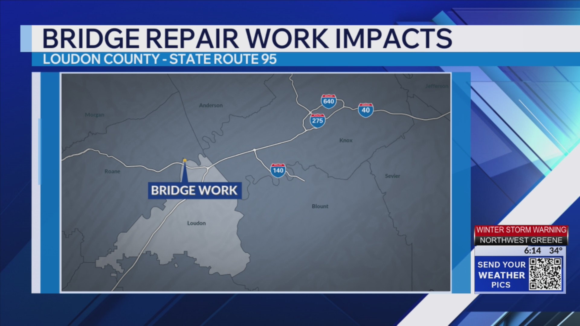 Bridge repair to impact traffic in Loudon County