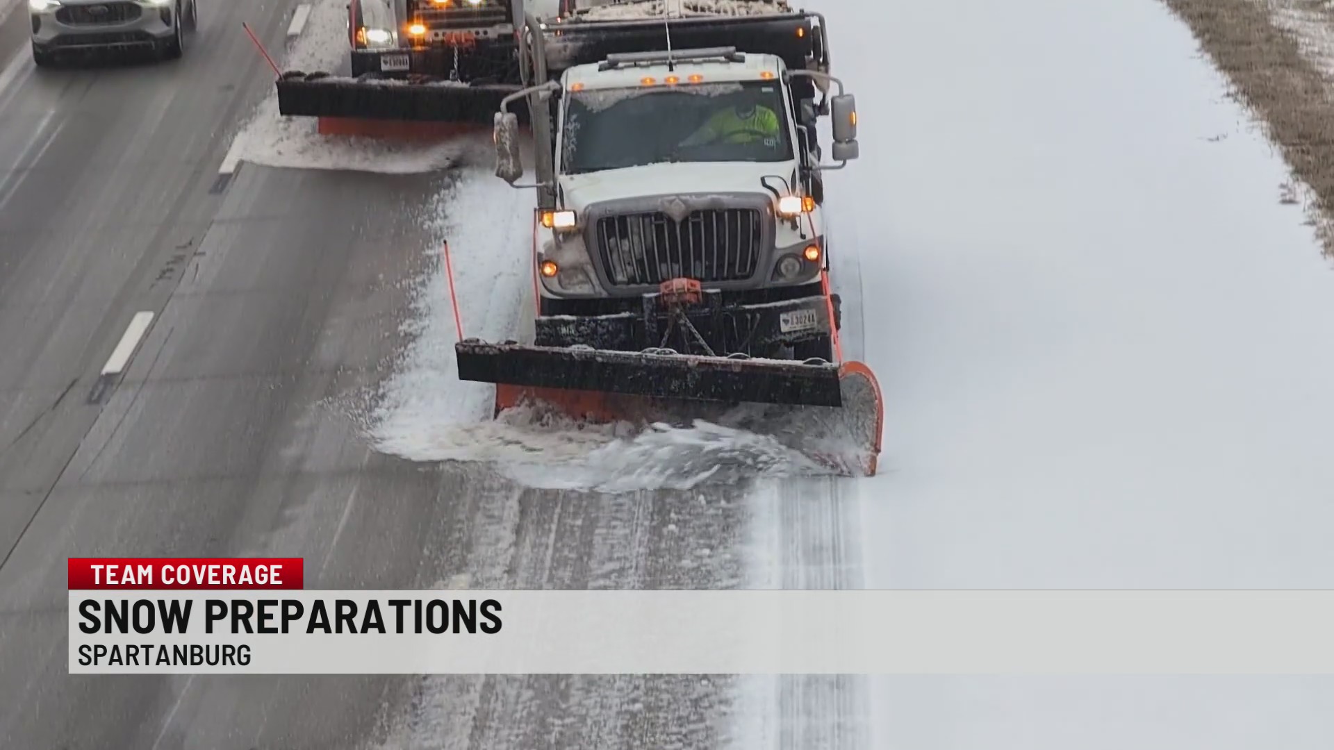 SCDOT prepares Upstate roads for snowstorm