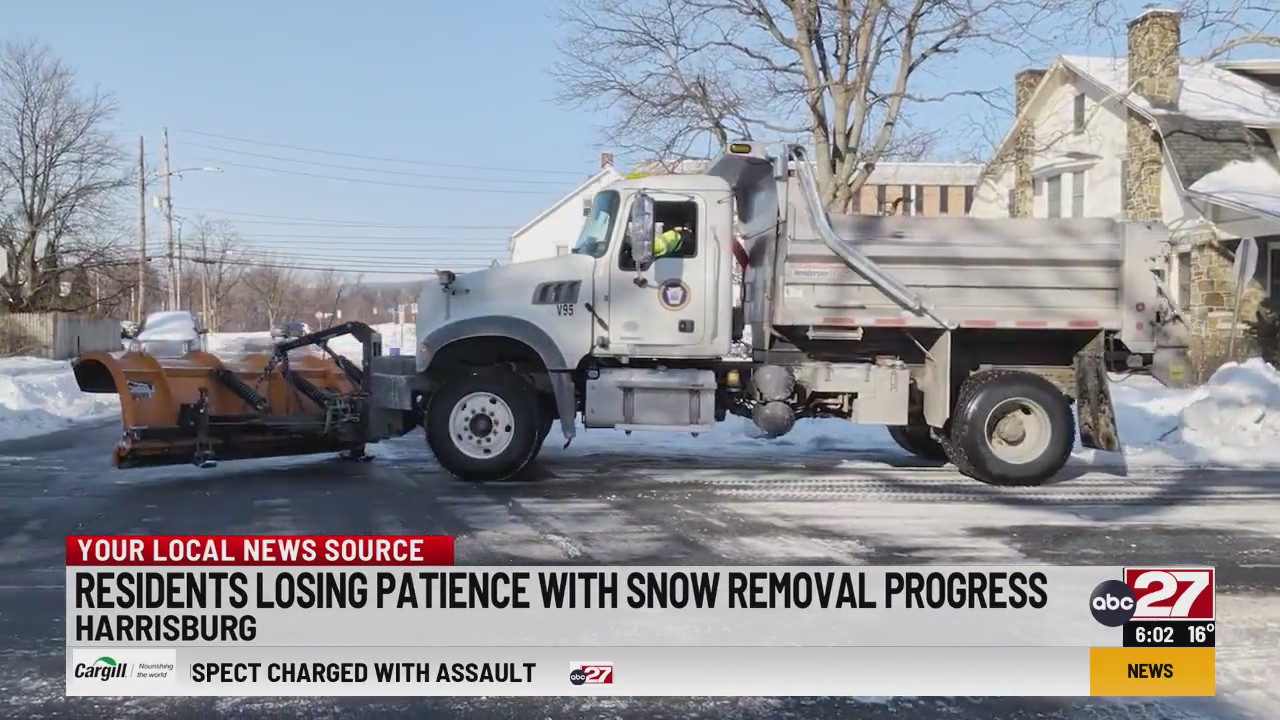 Harrisburg residents lose patience with snow removal process
